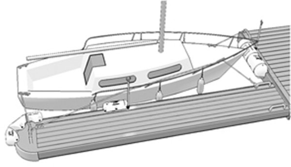 Plastimo İskele Ponton Usturmaçası, 180*800mm Beyaz