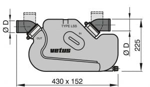 Vetus waterlock, Tekne Egzoz Susturucu 45 mm İndirimli Fiyat - Anfora